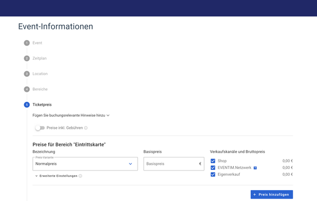 In wenigen Schritten dein Event erstellen | EVENTIM.Light