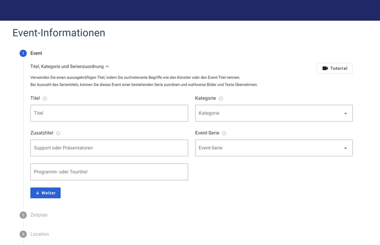 In wenigen Schritten dein Event erstellen | EVENTIM.Light