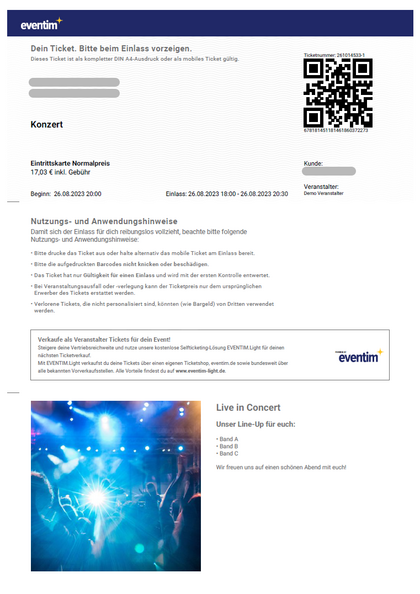 Ticketshop erstellen – Einfach & schnell | EVENTIM.Light